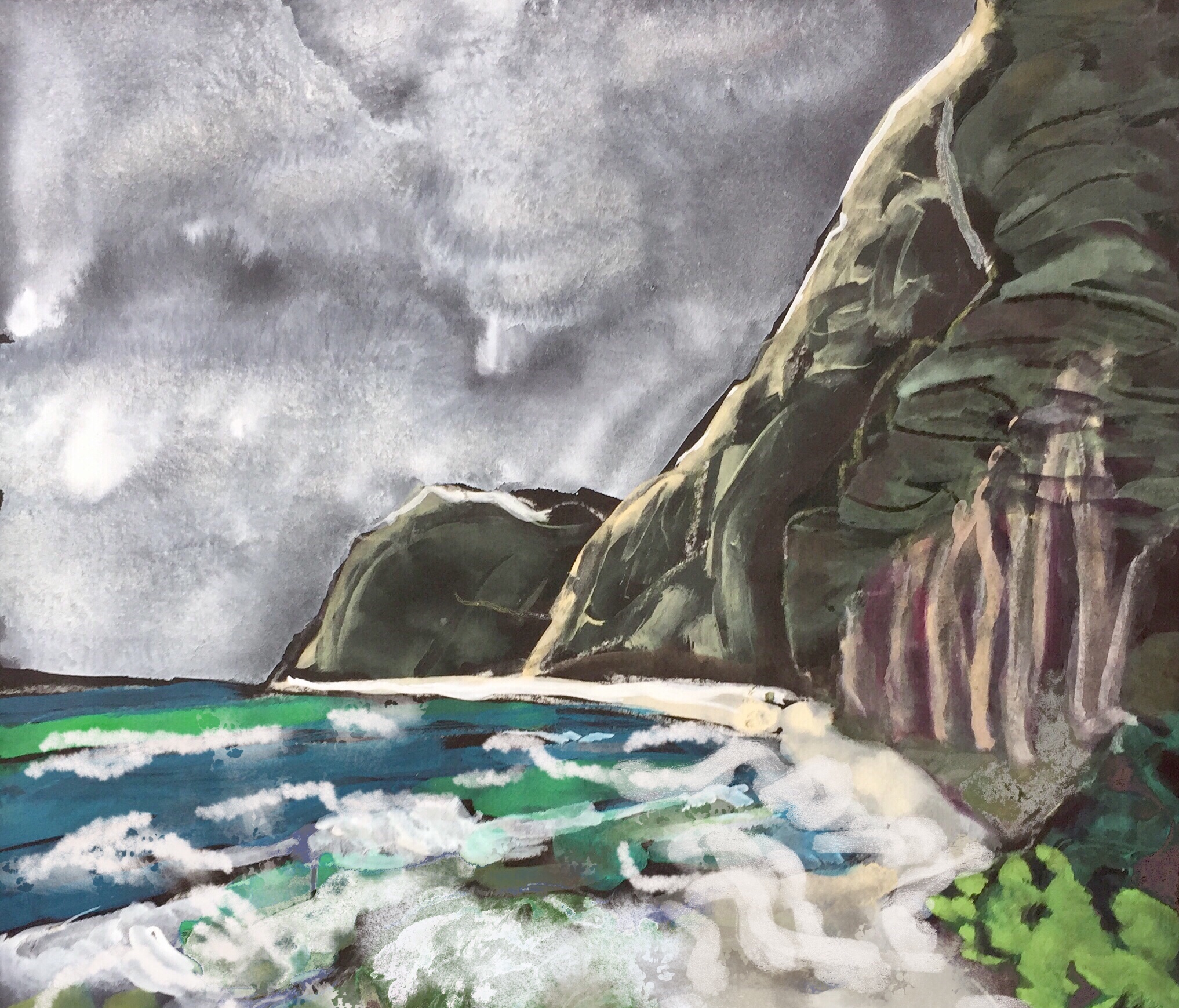 Along the East Coast of O’ahu | Deliberate Sketching