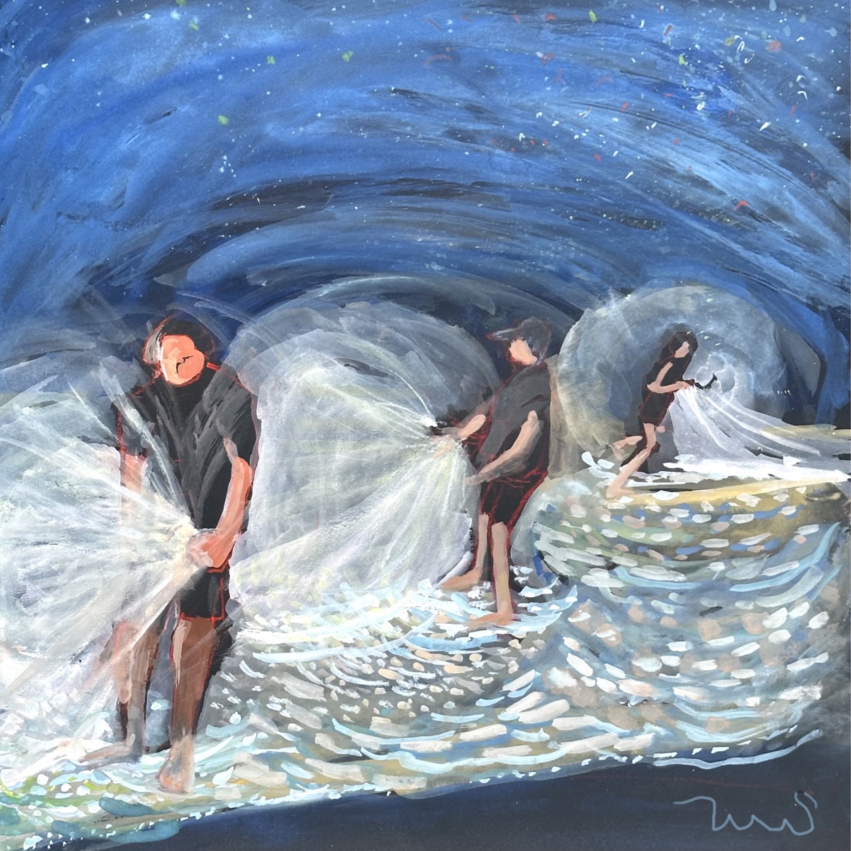 Beachcombing at Night | Deliberate Sketching