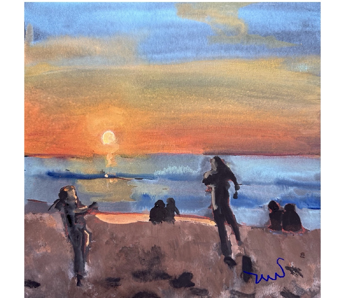 Sunset and People | Deliberate Sketching